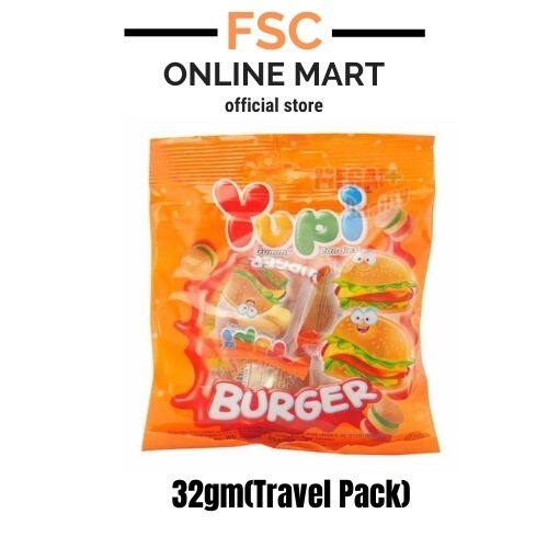 [FSC] Yupi Mini Burger Gummy Sweet (Travel Bag) 28gm | Lazada