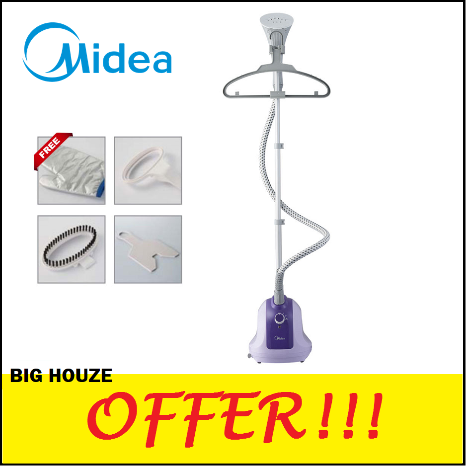 Midea GS-150D Garment Steamer 3 Level Control Upright Vertical Iron ...