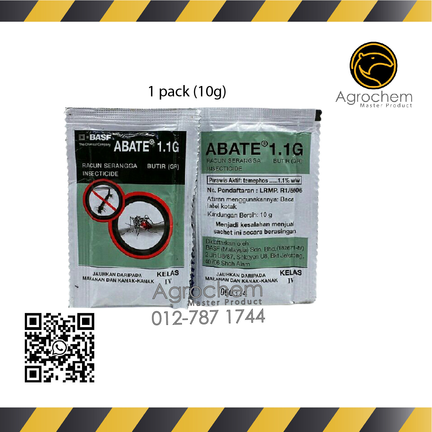 BASF ABATE 1.1 g / Ubat Jentik Jentek Mosquito Larvae Killer (10gm ...