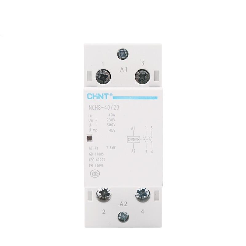 CHINT CHNT NCH8 AC Contactor Rail Type Household Small Single-Phase 2P ...