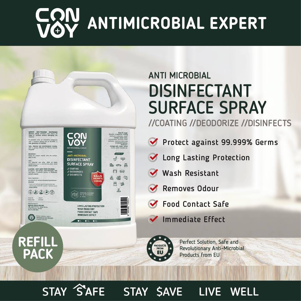 Convoy Anti-Microbial Disinfectant Surface Refill Pack 5L | Lazada