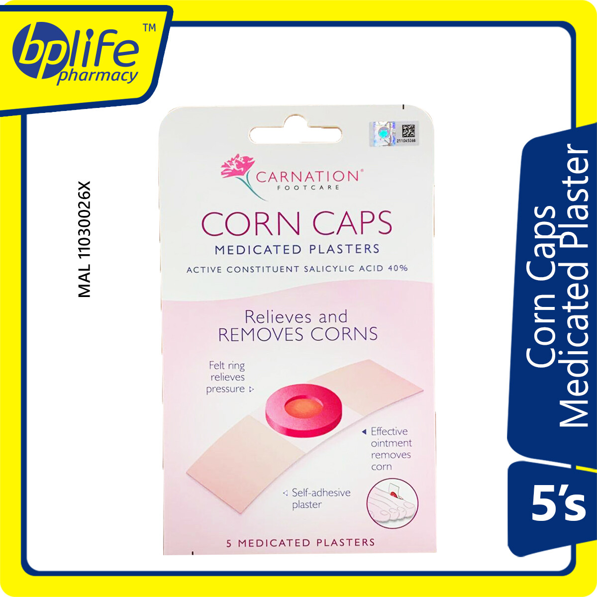 Carnation Corn Caps Medicated Plaster 5s | Lazada