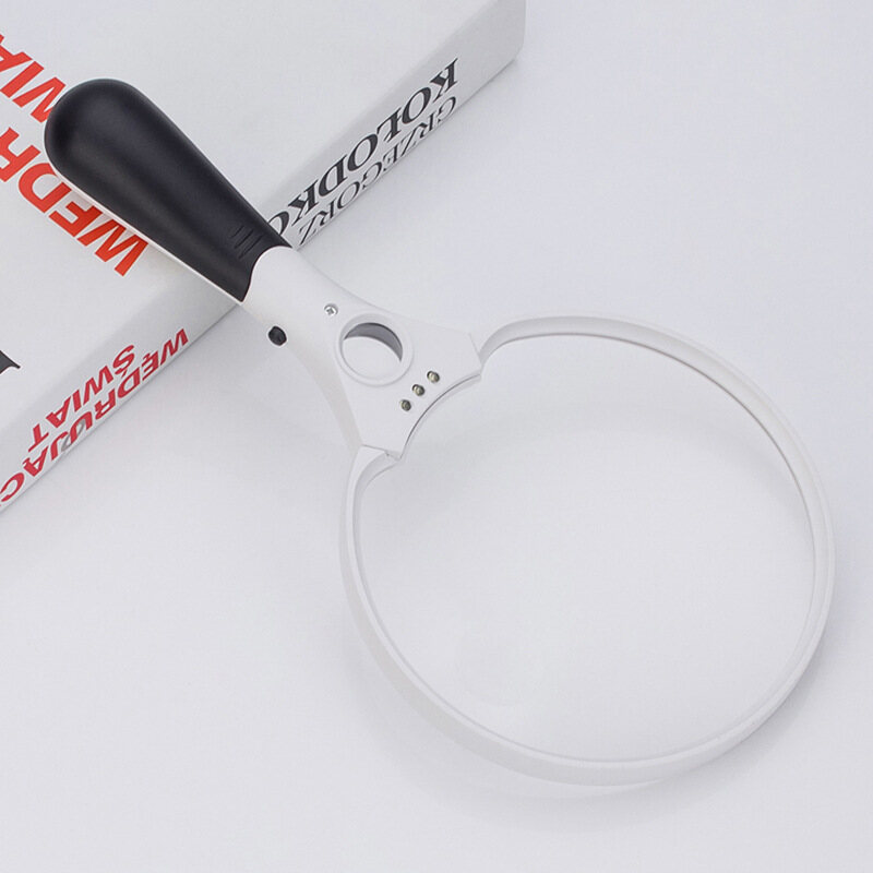 【Flash Sale】25X Extra Large Strong Magnifying Glass 3 Bright LED Zoom ...