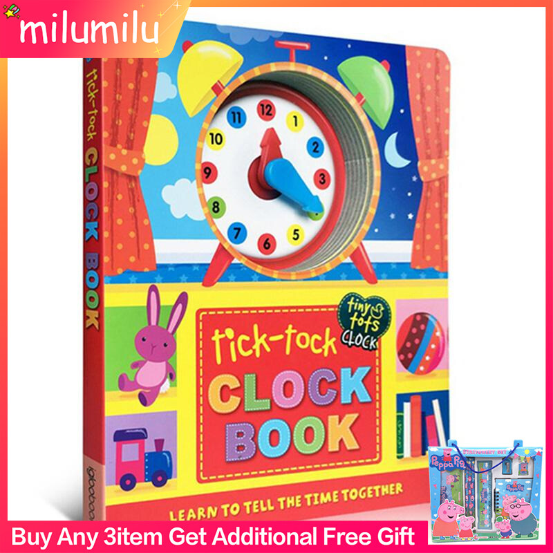Tick-Tock Clock Board book English Activity Books for Kids สมุด ...