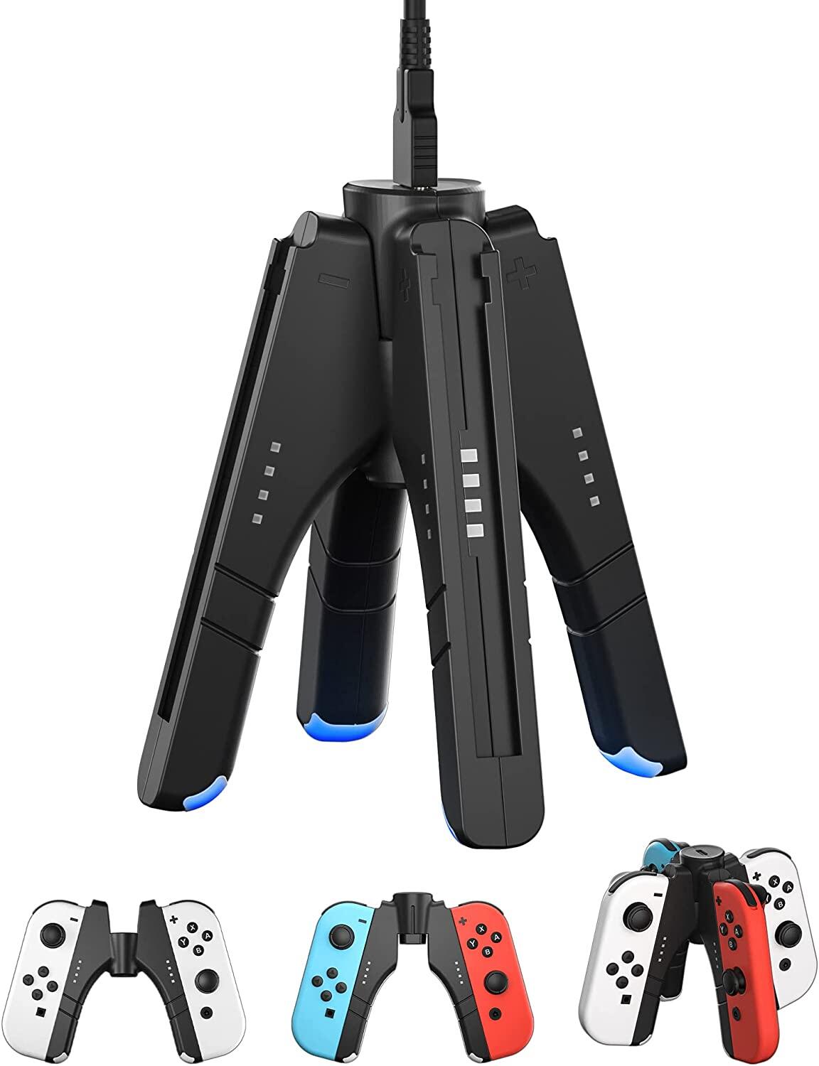 Dobe 2 Pack Joycon Charging Grip สำหรับ Nintendo Switch/oled,3 In 1 Joy ...