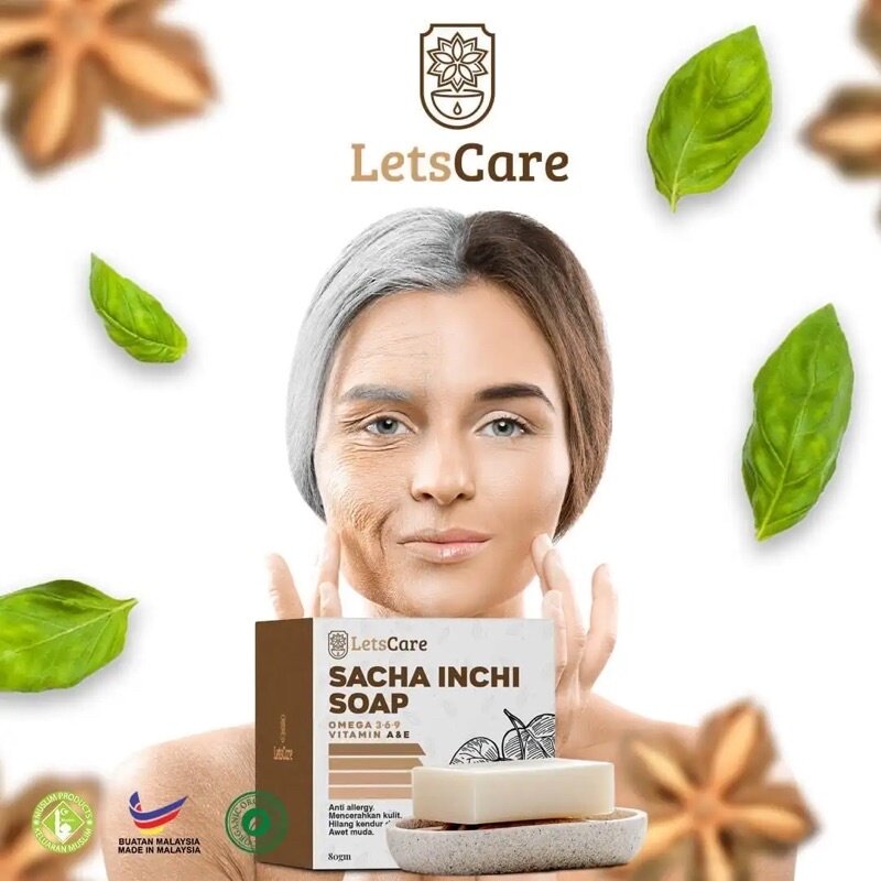LetsCare Sacha Inchi Soap 🧼 Sabun Sacha Inchi Menegangkan & Melicinkan ...