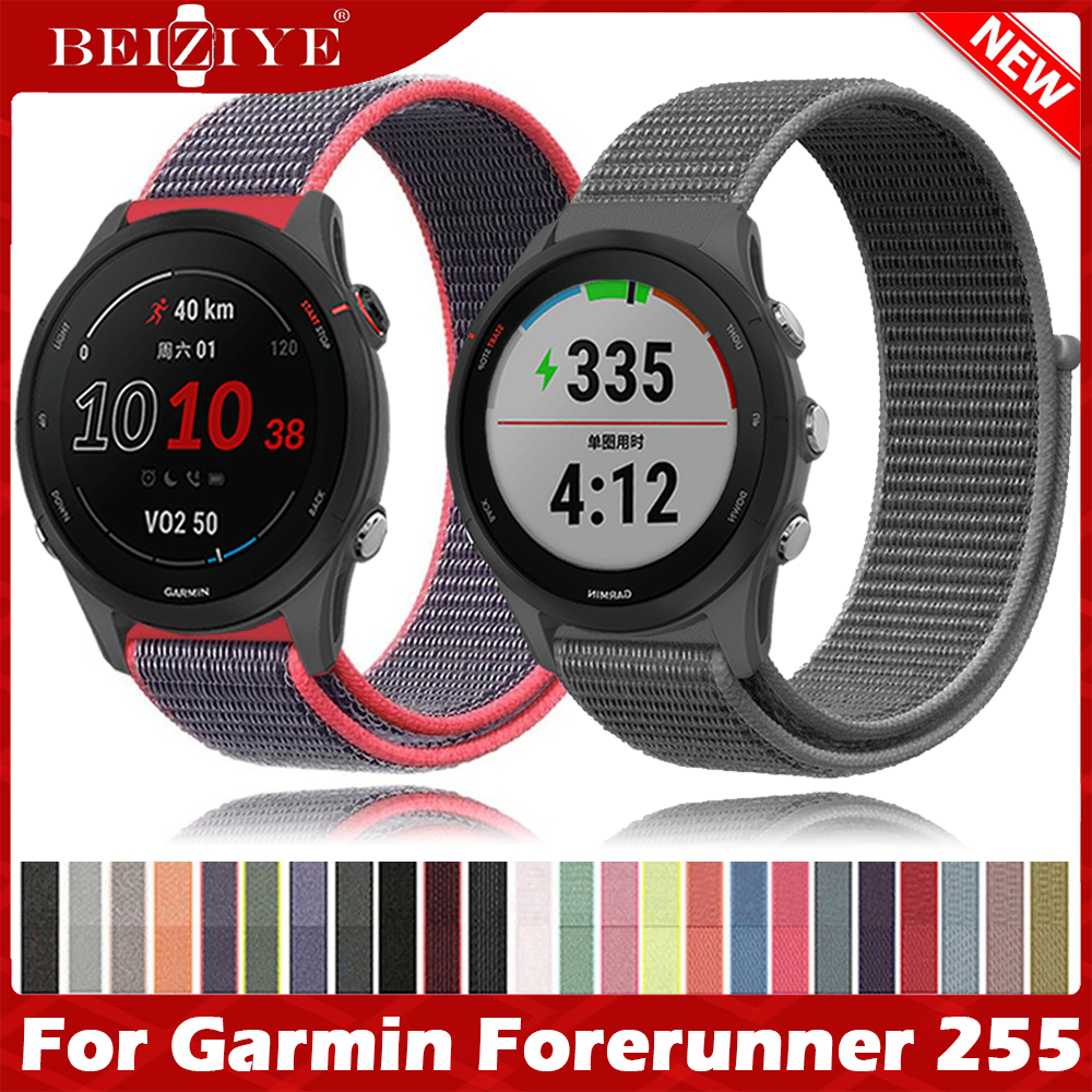 New nylon bện Loop Strap cho Garmin Forerunner 255 dây đeo dây đeo đồng ...