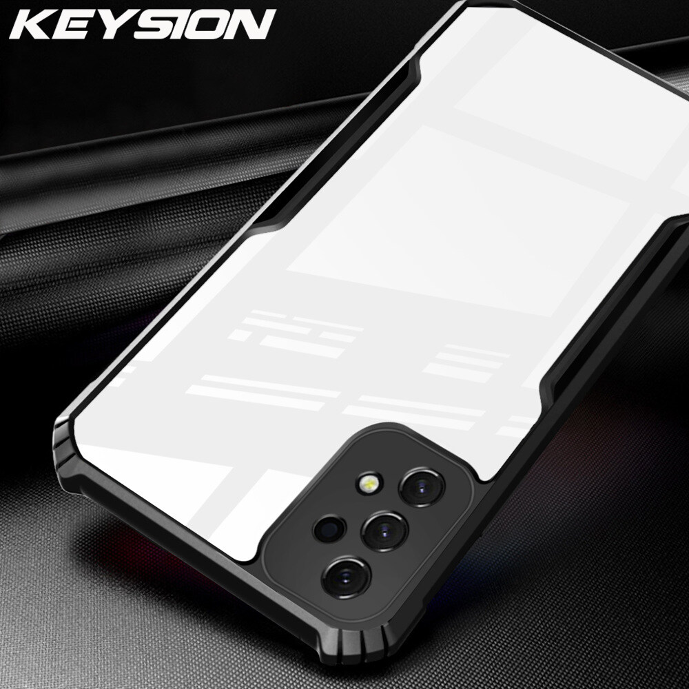 KEYSION แฟชั่นสำหรับ Samsung A52 S 5G A72 A42 A32 A22S A12โทรศัพท์โปร่งใสสำหรับ Galaxy M52 5G ...