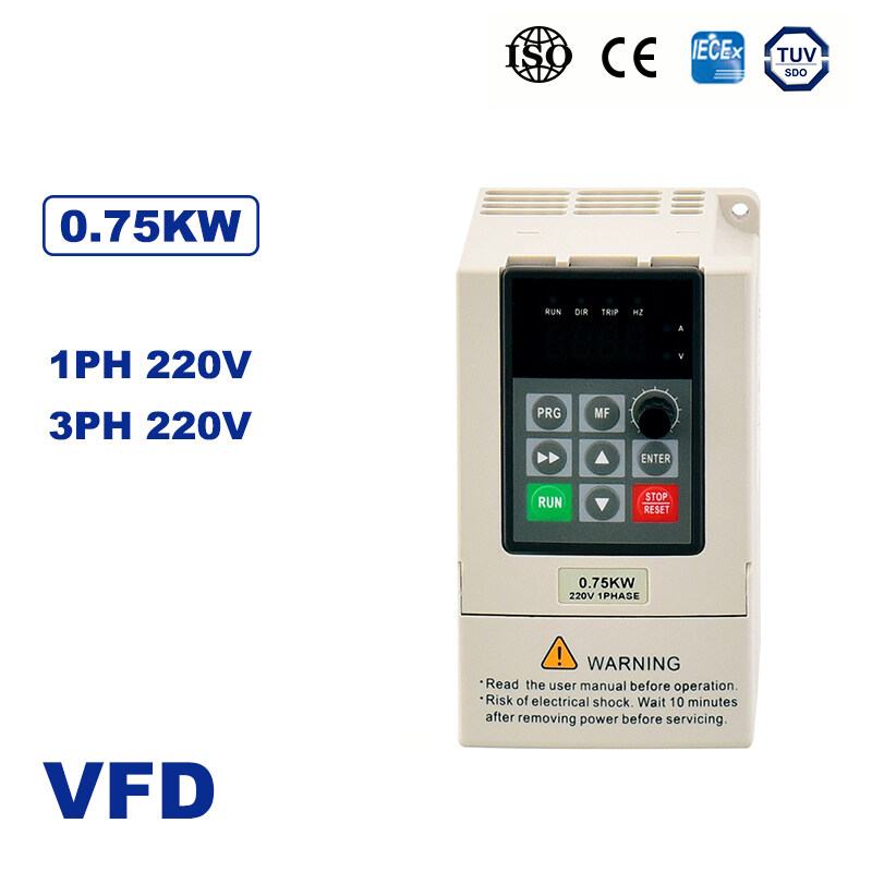 Frequency Converte 220V 380V VFD Inverter 0.75kw 1.5KW 2.2KW ...