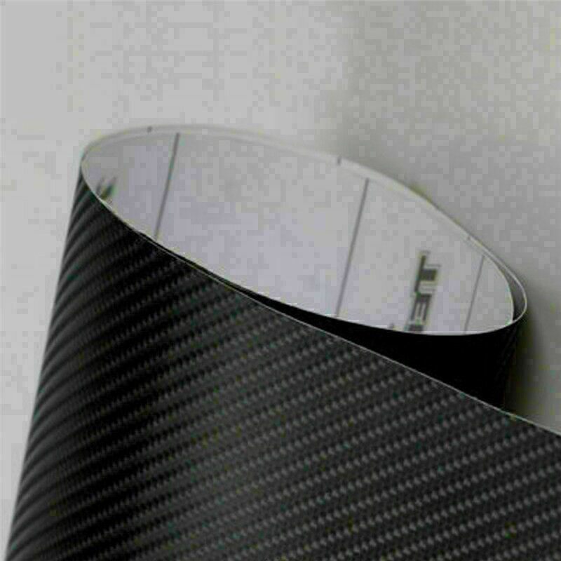 3D Carbon Fiber Texture Matte Gray Car Wrap Sticker Decal Sheet Black ...