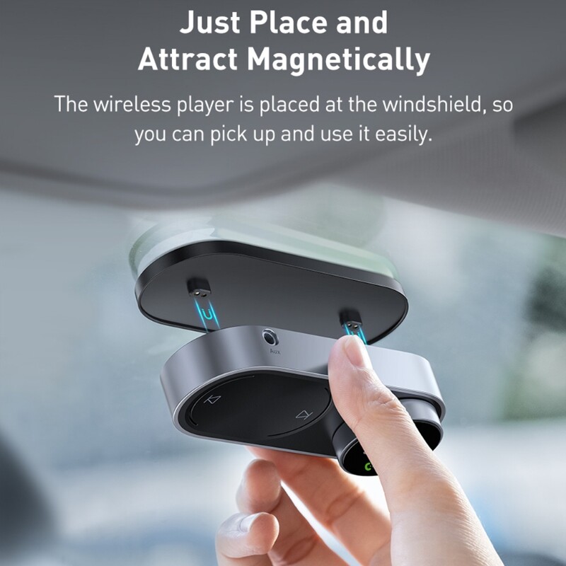 Solar Car FM Transmitter Bluetooth-Compatible 5.0 Car Kit Wireless ...