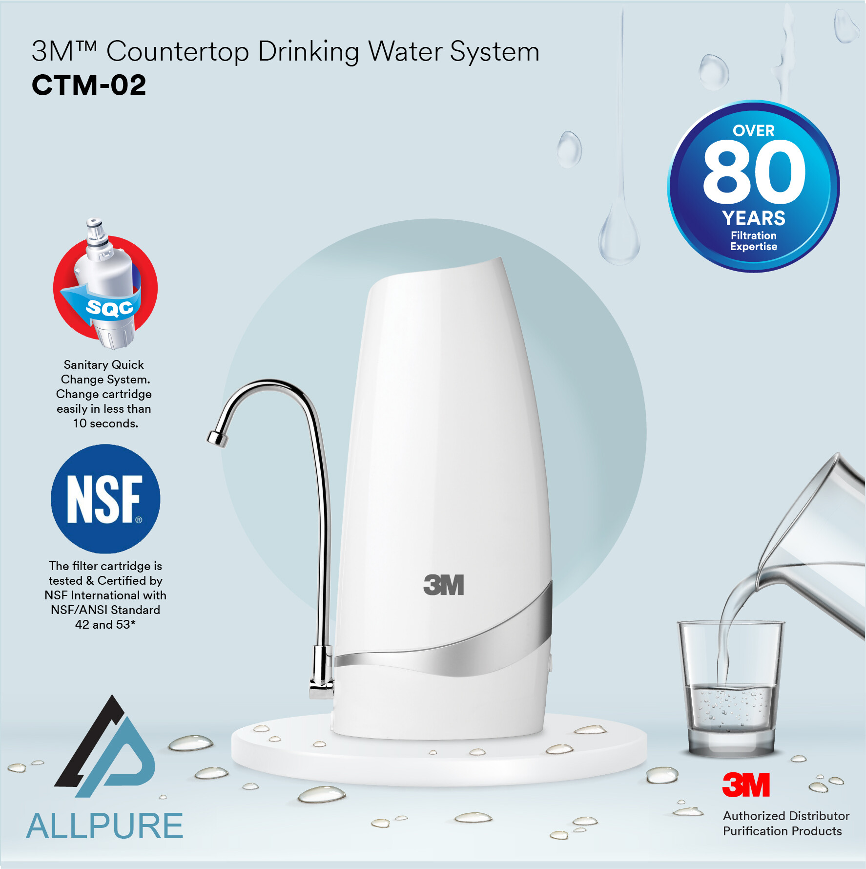 3M™ Countertop Drinking Water System, CTM-02 | Lazada