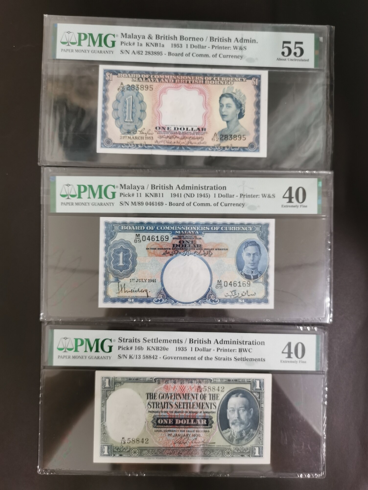 Present to you 3 Generations of PMG Graded Banknotes from Straits ...