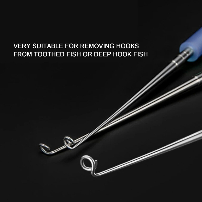 สแตนเลสความปลอดภัย Unhooker ตะขอตกปลา Unhooker Remover Quick Unhooker ...