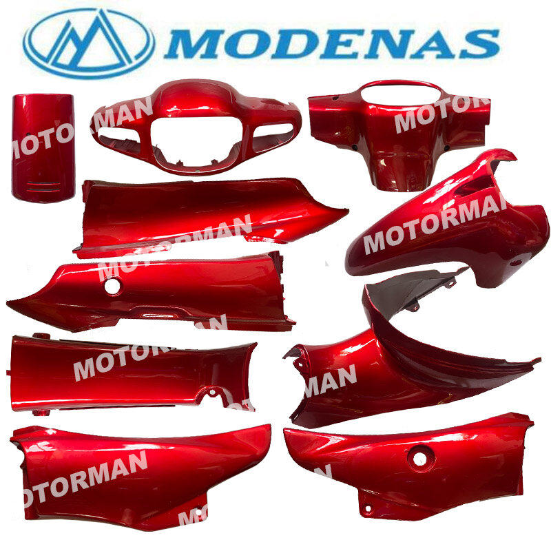 BODY COVER SET 100% ORIGINAL MODENAS KRISS 110 GREEN/GREY/RED ...