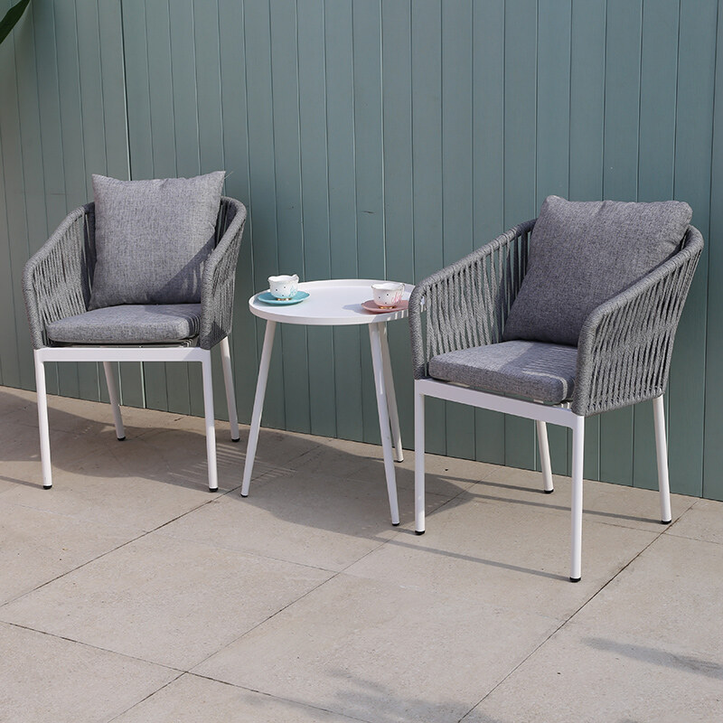 Outdoor table and chair courtyard balcony garden leisure simple terrace ...