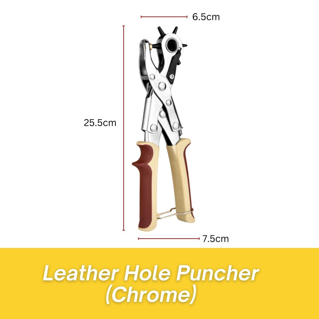 Leather Hole Puncher Heavy Duty 6 Hole Puncher Belt Round Hole Puncher ...