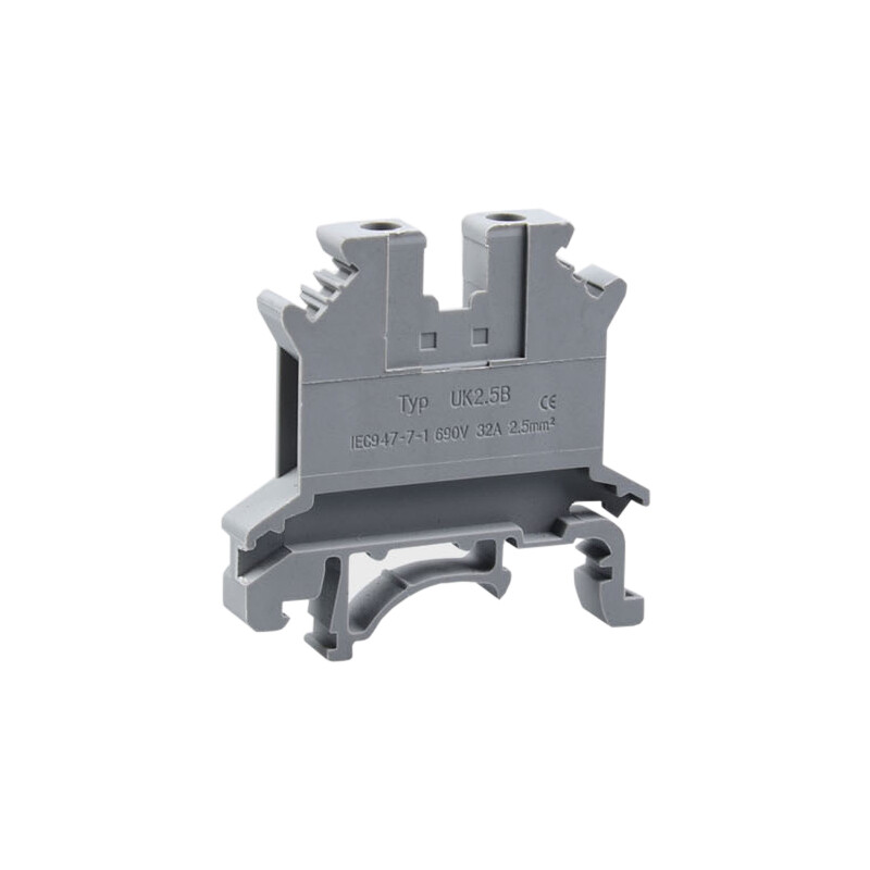 CE 50Pcs Wire Terminal Blocks UK-2.5B Universal DIN Rail Lug แผ่นสายไฟ ...