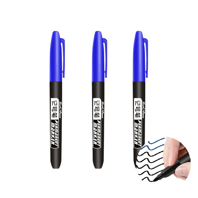 3pcs Longer Nib Metal Marker Supplies/ Tile Drawing Line Special Black ...