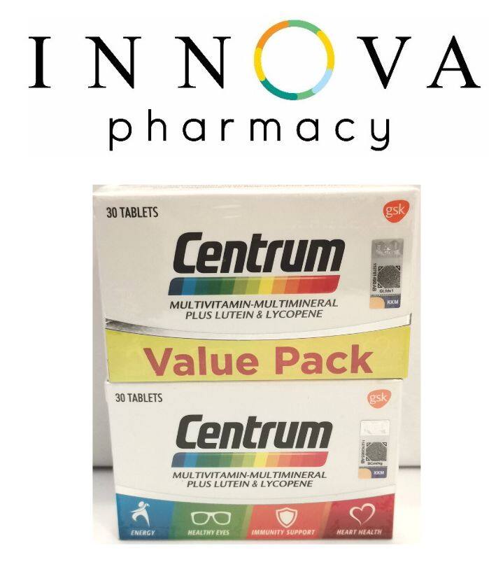 CENTRUM (WHITE) MULTIVITAMIN LUTEIN LYCOPENE 30S PO2 | Lazada