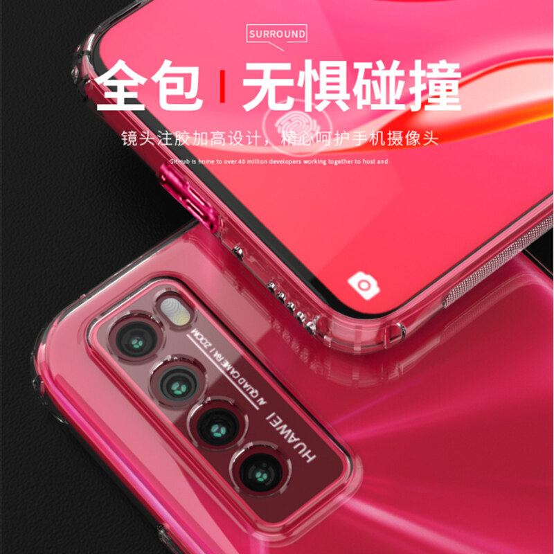 Huawei nova7/nova7pro/7se/nova8 SE เคสโทรศัพท์มือถือ nova6/6SE มาพร้อมกับปลั๊กกันฝุ่นกล้อง ...