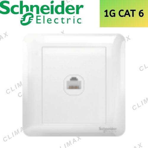 Schneider Affle Plus 1G Cat 6 Socket - White | Lazada