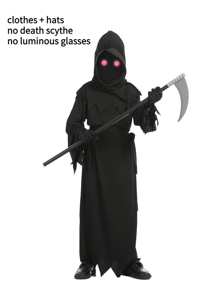 Grim Reaper Vampire Child Boy Cosplay Costume Halloween Horror Ninja ...
