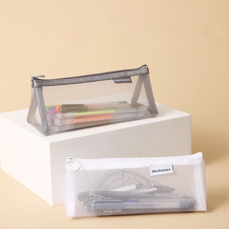 Three-dimensional Triangle Mesh Pencil Cases Student Large-capacity ...