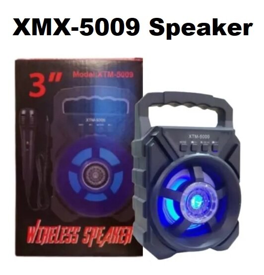 Portable Bluetooth Speaker With Microphone LED Display karaoke Wireless ...