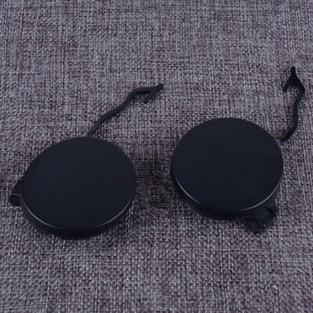 2ชิ้นกันชนหน้าตะขอเกี่ยวฝาครอบตาเหมาะสำหรับ Porsche Cayenne 2011-2014 ...