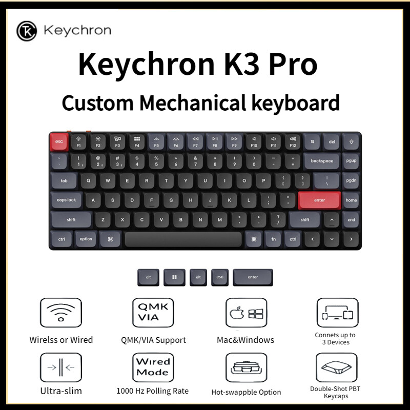 Original Keychron K3 Pro Wireless Mechanical Keyboard Low Profile ...