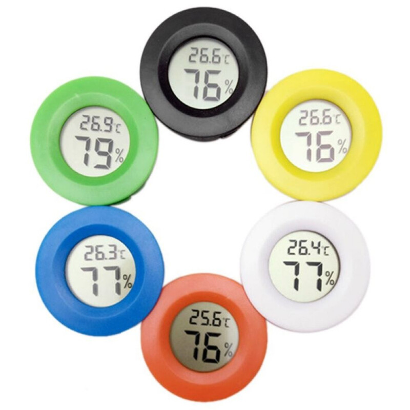 6 PCS Mini LCD Digital Thermometer Hygrometer Temperature Meter ...