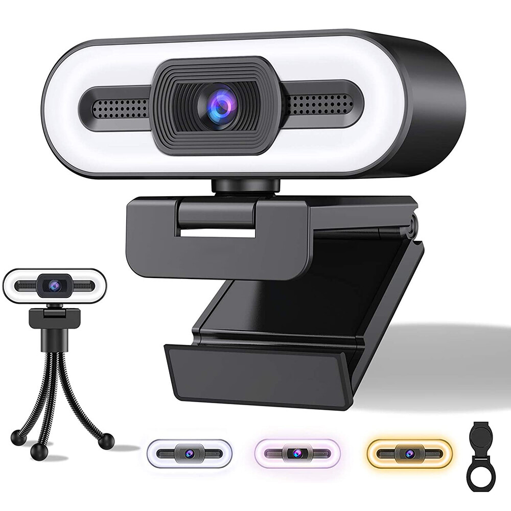 Lizilin เว็บแคมใสมาก2K/1080P พร้อมไมโครโฟน,กล้องเว็บแคมสำหรับ ...
