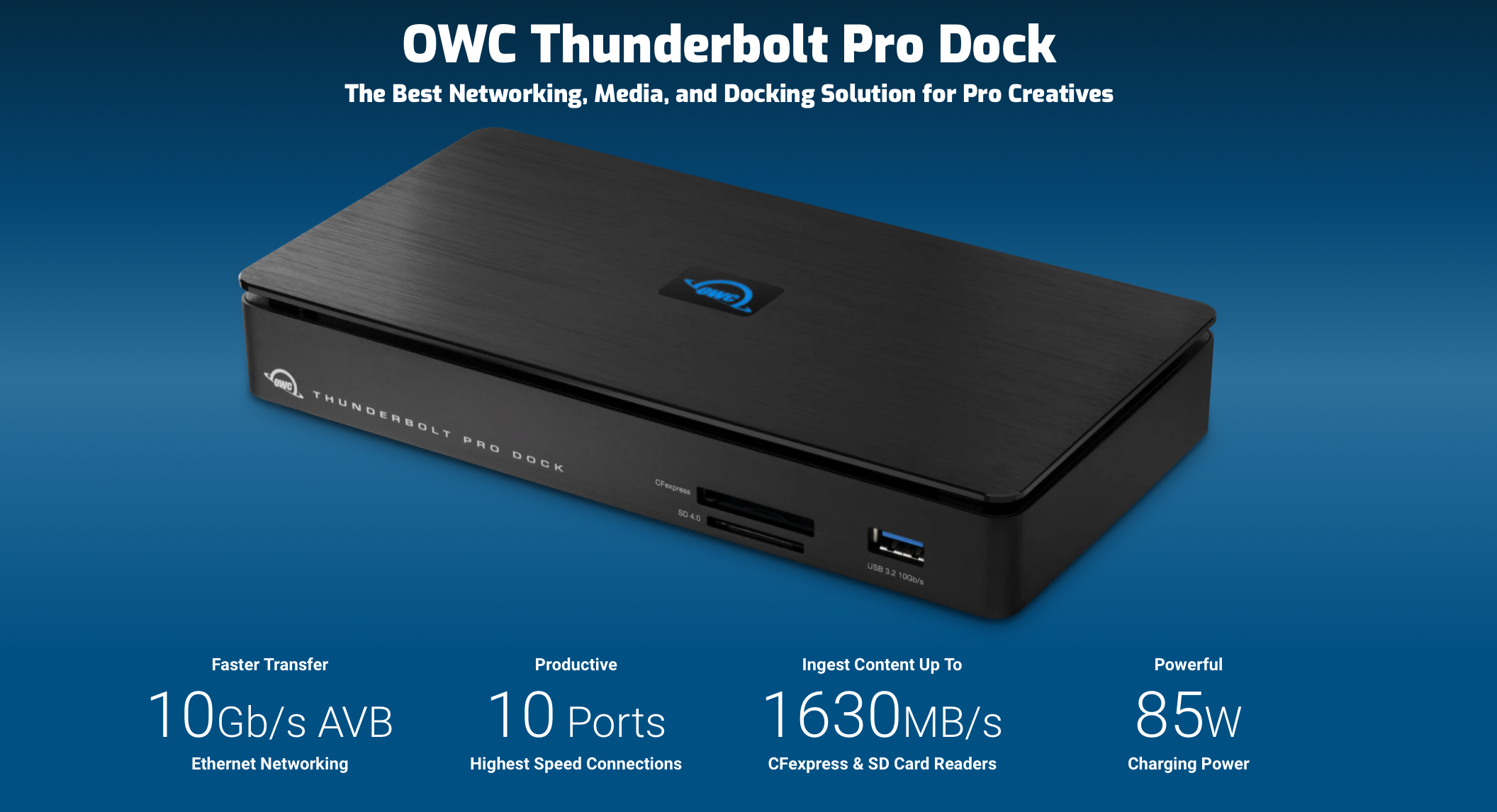 OWC Thunderbolt Pro Dock with 10G ethernet AVB ready | Lazada