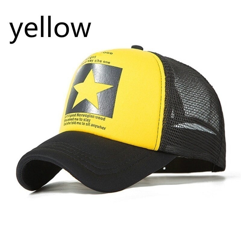 Printed Five-pointed Star Hip-hop Baseball Cap Space Cotton Adjustable ...