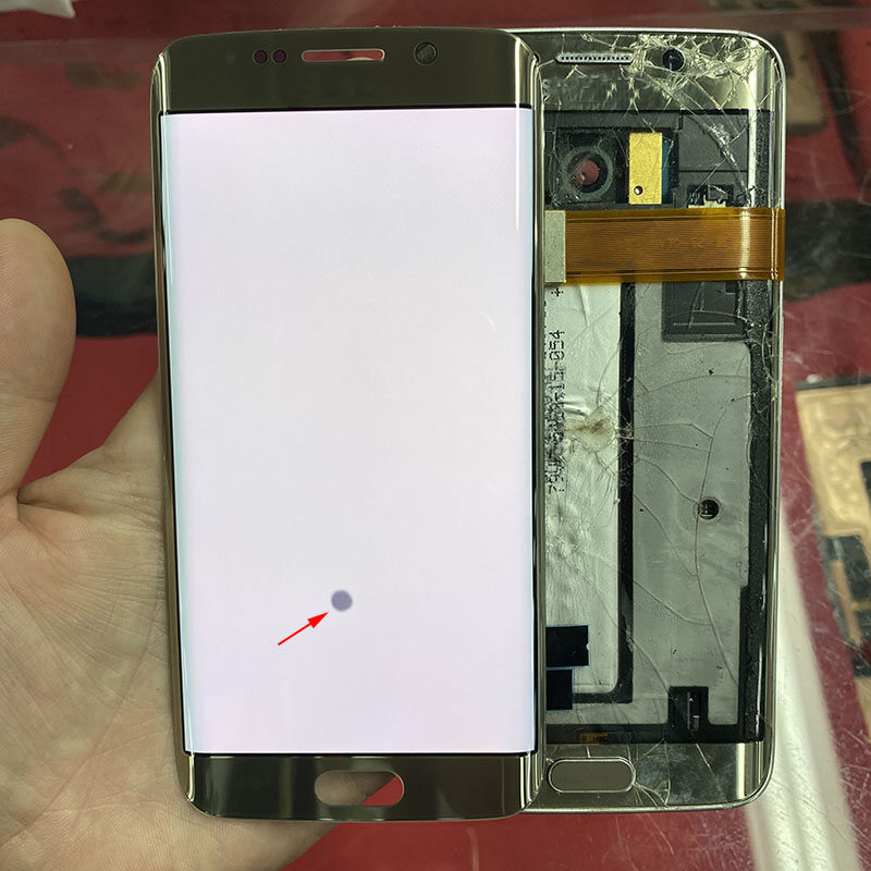 Original Amoled G925F จอแอลซีดีสำหรับซัมซุง S6ขอบจอ LCD กรอบ5.1หน้าจอ ...