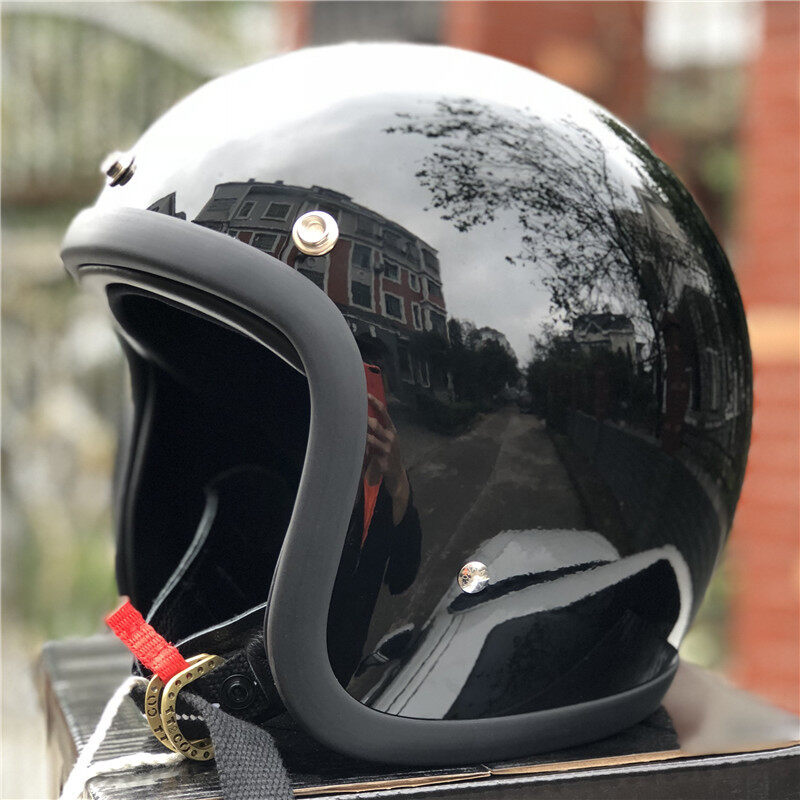 TT&CO Japanese Cafe Racer Vintage Motorcycle Helmet Casco Moto Retro ...