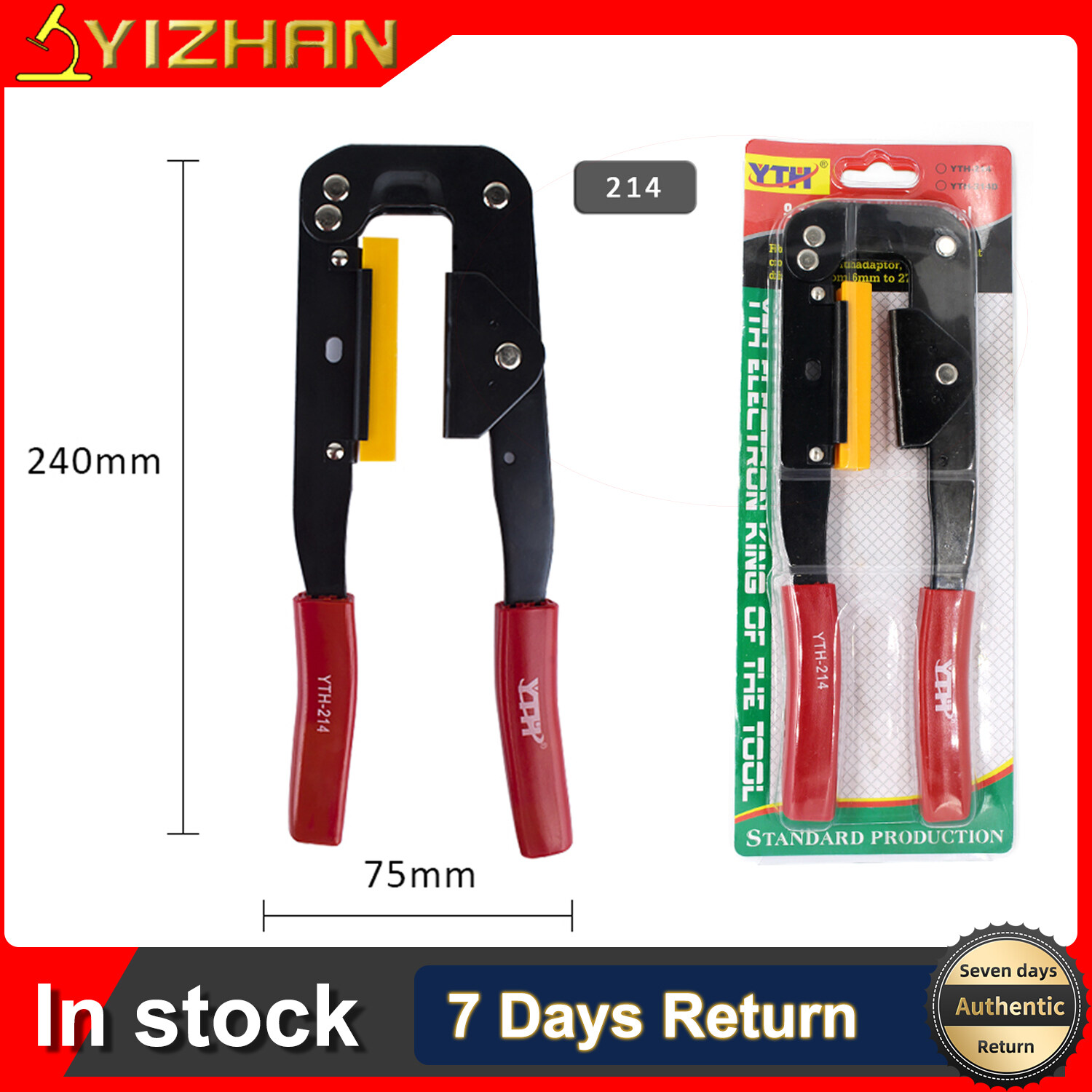 YTH crimping pliers Cable Crimping Tool Pliers 6-27.5mm YTH-214 nippers ...