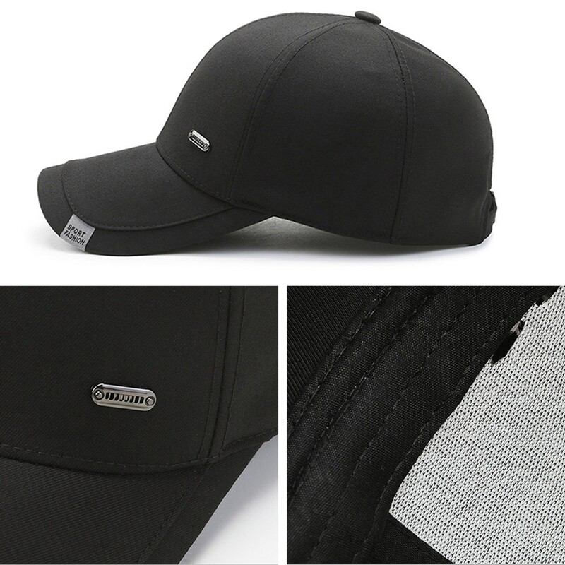 1ชิ้นฤดูร้อนวินเทจปรับหมวกเบสบอลแห้งเร็วกันน้ำกีฬาหมวกยอดแหลมอาทิตย์ ...