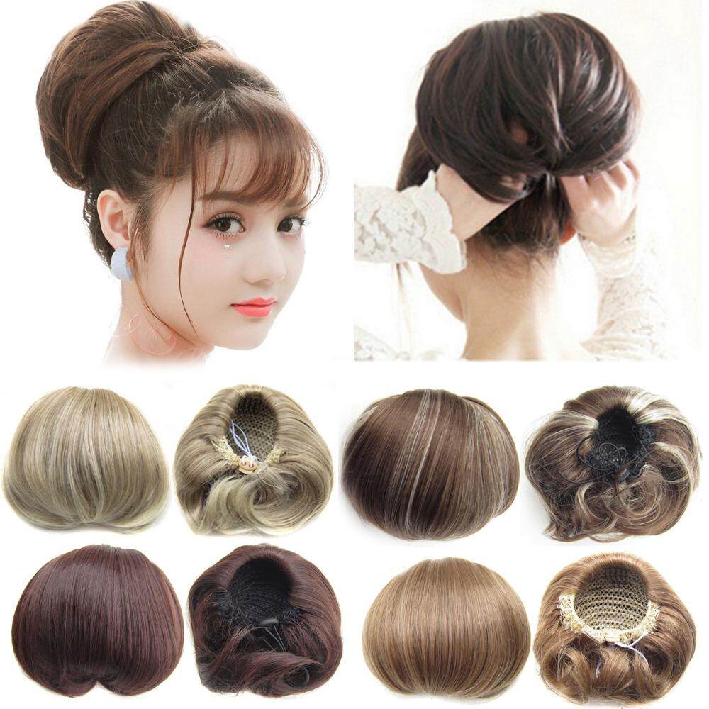 "COD&Ready Stock" Woman Hepburn Head Scrunchie Updo Hair Ponytail ...
