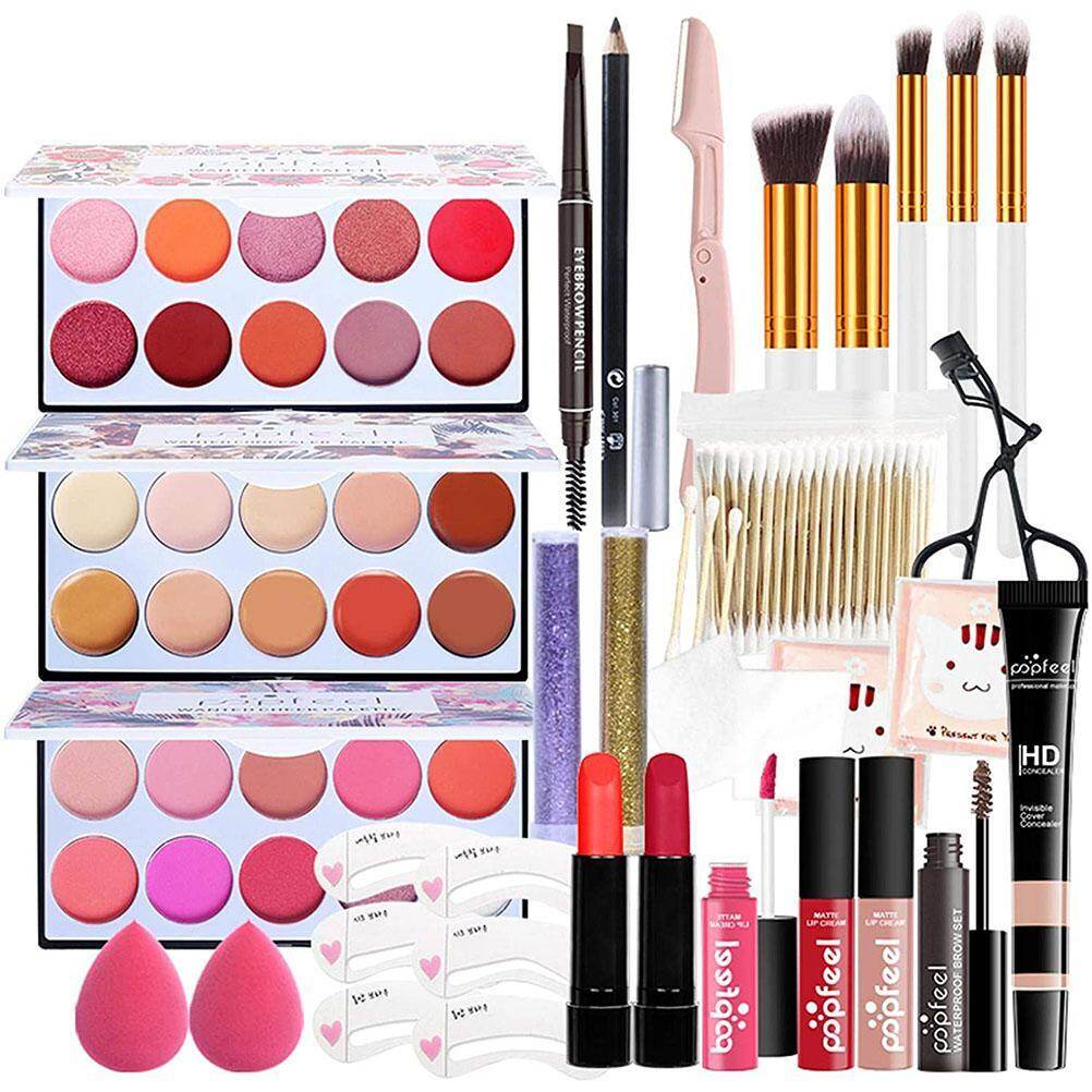 27Pcs Professional Makeup Set Essential Makeup Starter Kit All-In-One ...