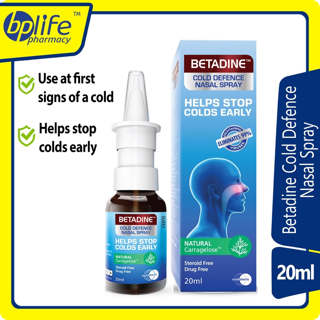 Betadine Cold Defence Nasal Spray 20ml | Lazada