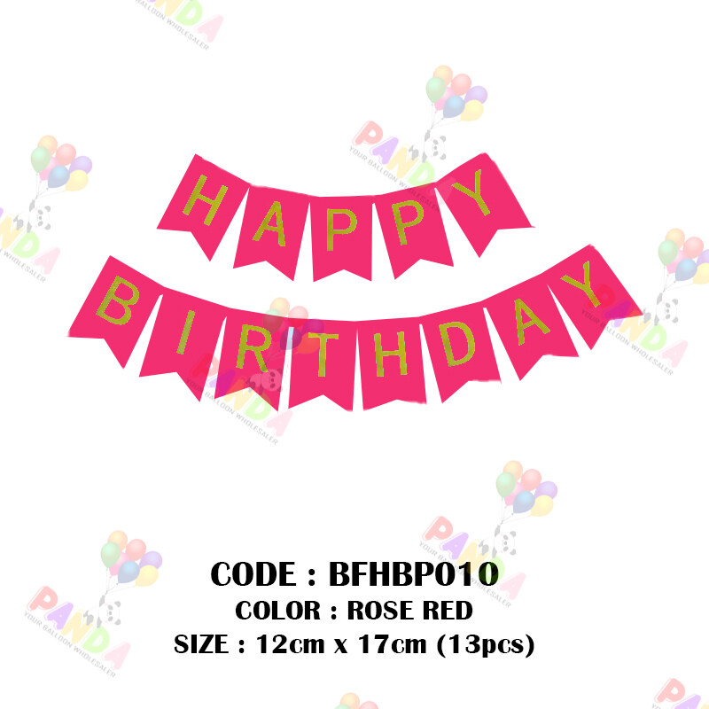 [PANDA] Banner Flag Happy Birthday Fish Tail Flag Bendera Panji 10 ...
