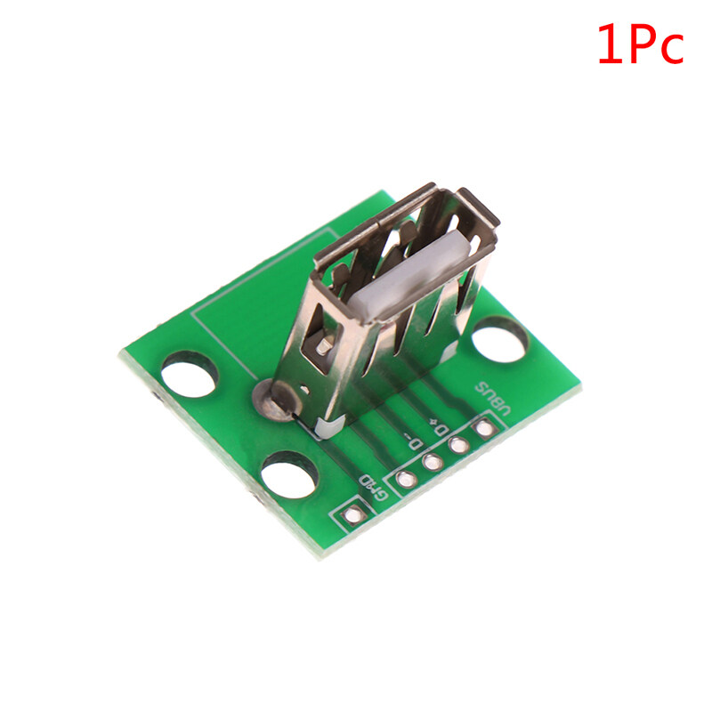 1/5/10Pcs Vertical USB Female Adapter Board USB 2.0 Connector to 2.54mm ...