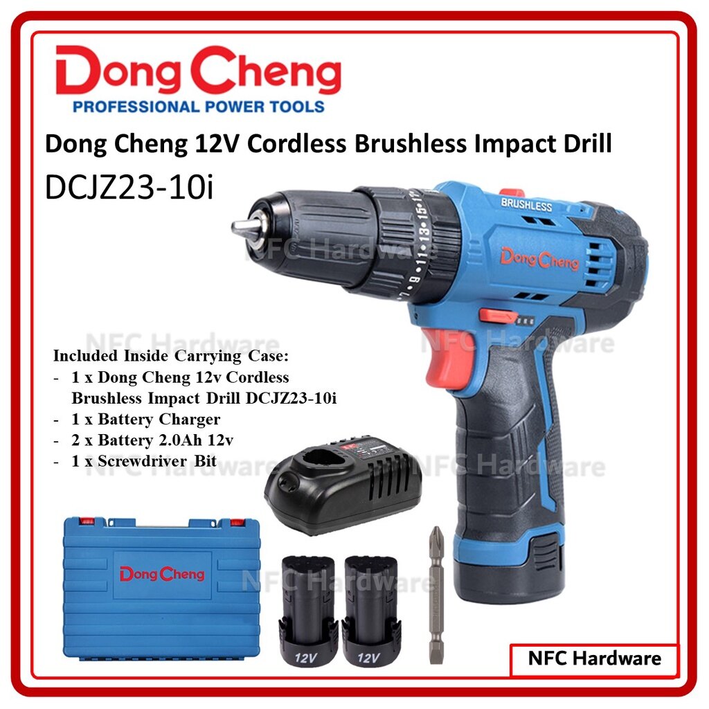 Dong Cheng 12V Cordless Brushless Impact Drill DCJZ23-10i | Lazada
