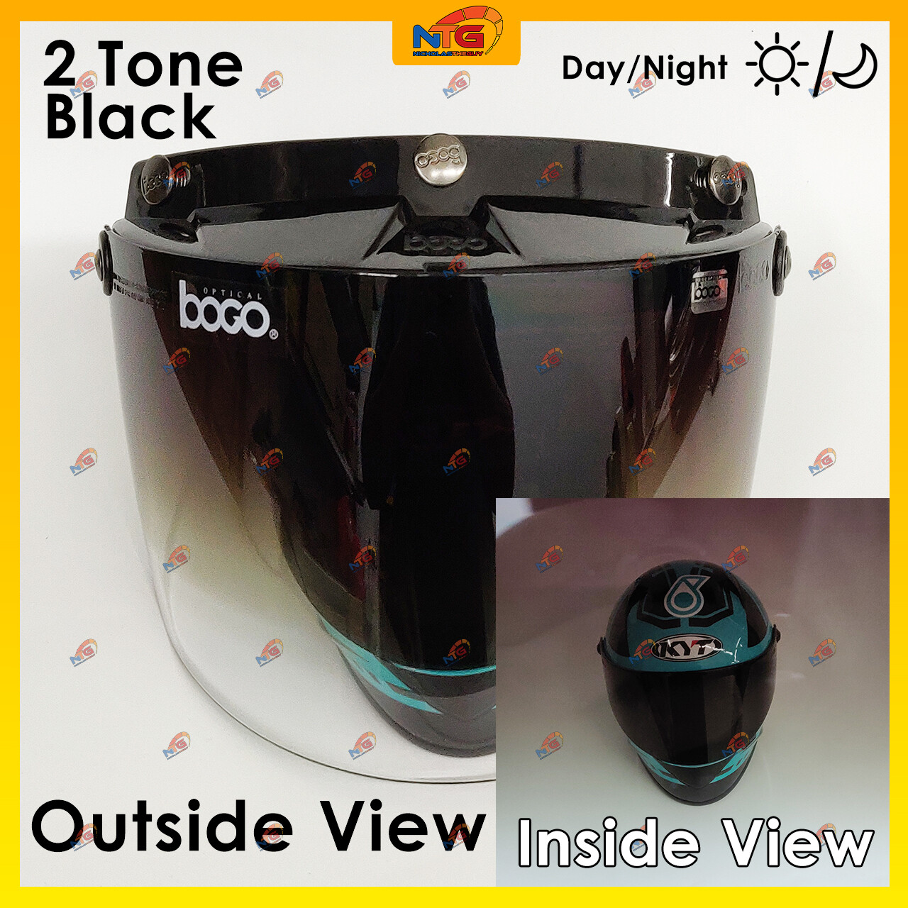 Visor Helmet SGV/MS88/Magnum BOGO/BIKKO Crystal/Tinted/Dark Grey ...