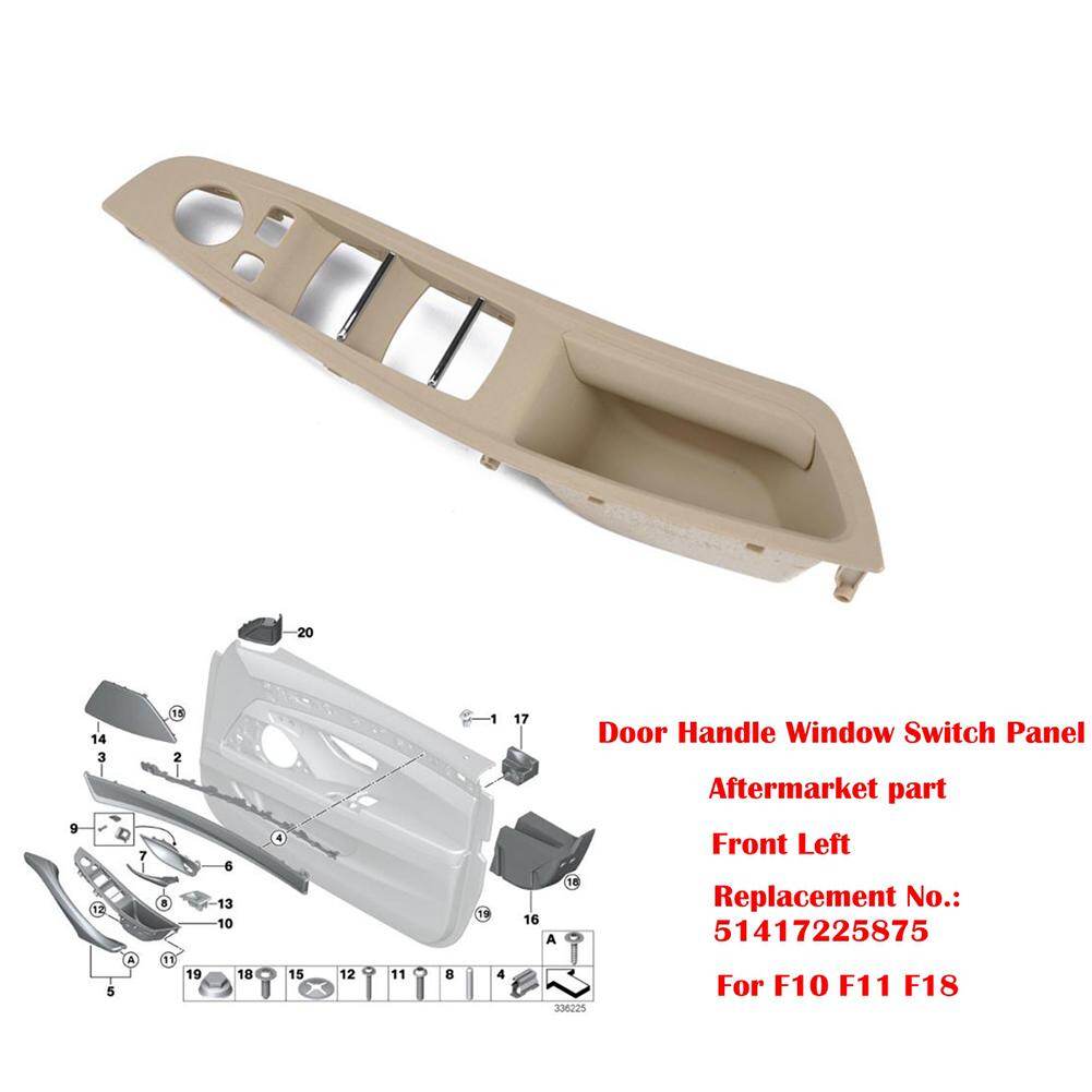 SR 4 ชิ้น/เซ็ตมือจับประตูหน้าต่างแผงสวิตช์สำหรับ BMW 5 Series F10 F18 ...