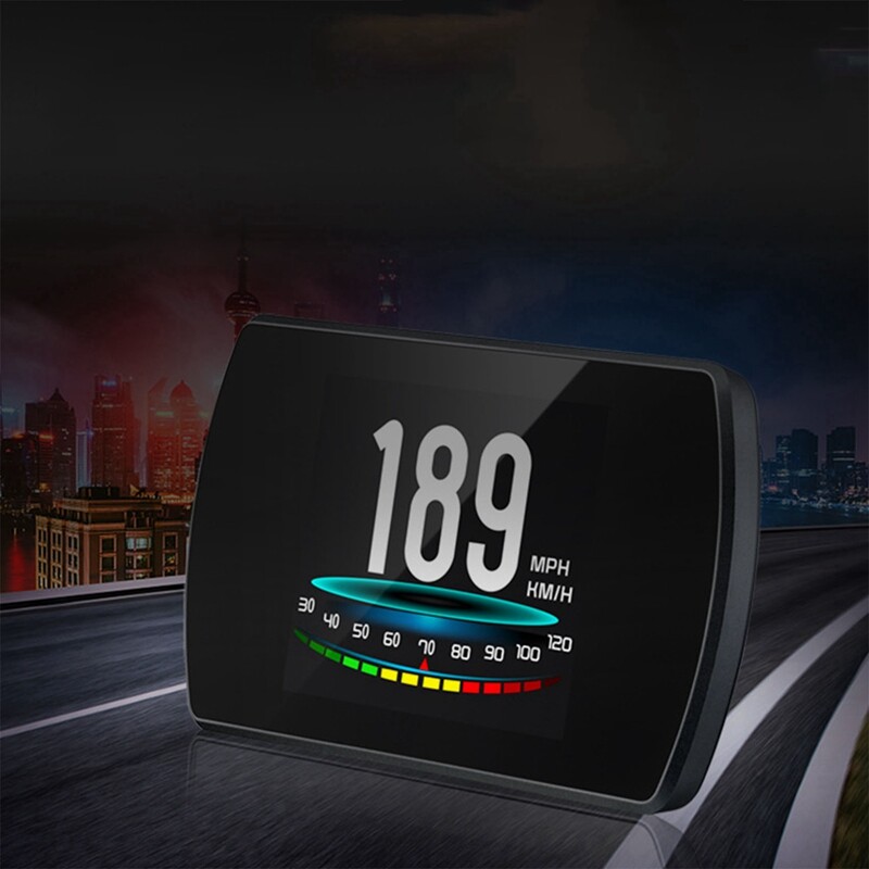 Car HUD Head Up Display Digital GPS Speedometer with Compass Driving ...