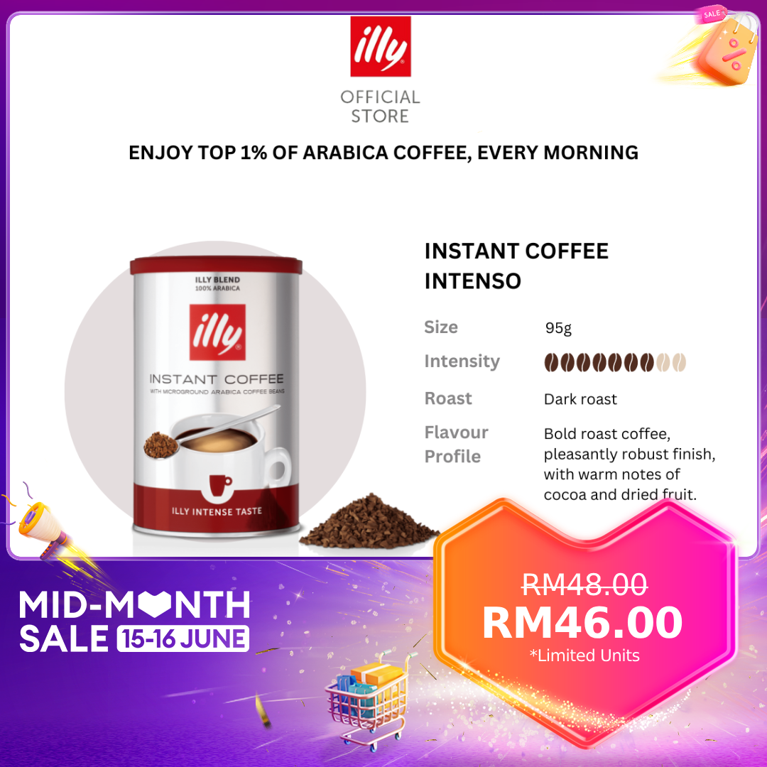 illy Instant Coffee 95g– Intenso (Dark Roast) | Lazada