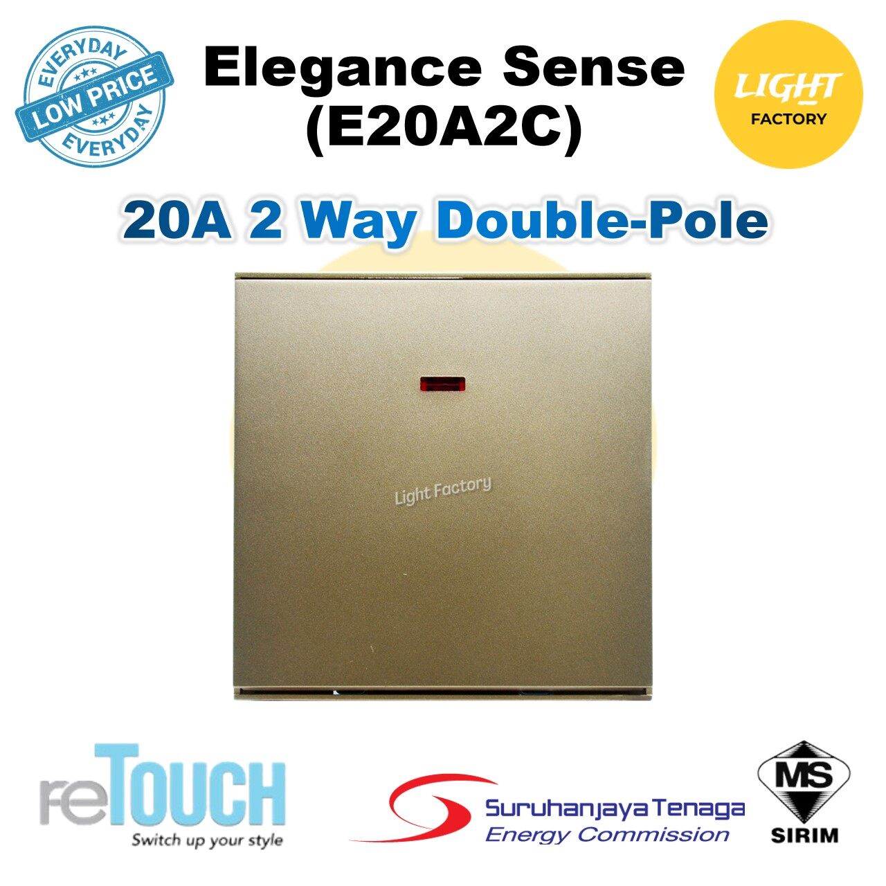 【SIRIM APPROVED】 RETOUCH ELEGANCE SENSE’S Wall Switches & Socket ...